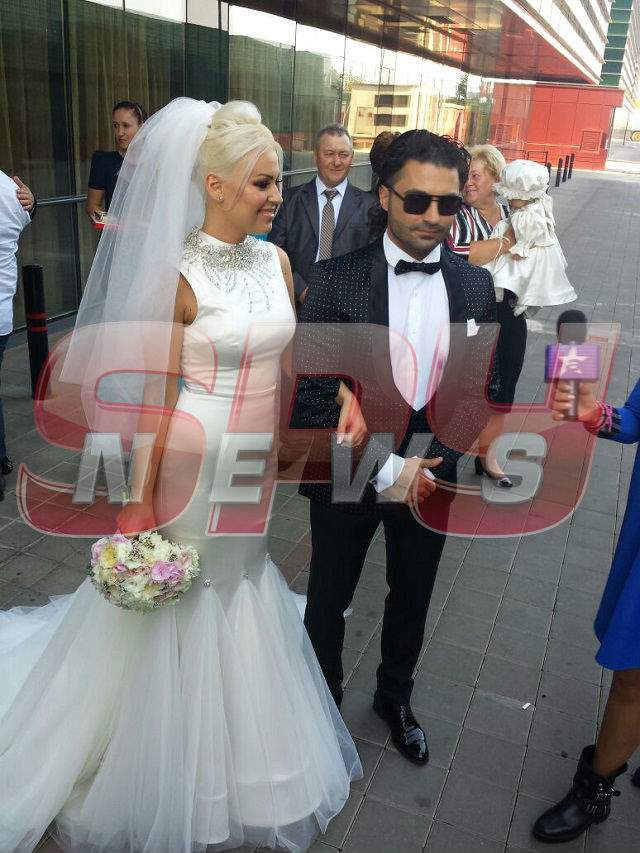 Primele imagini cu MISHA în rochie de MIREASĂ! Cât de frumoasă e soţia ...