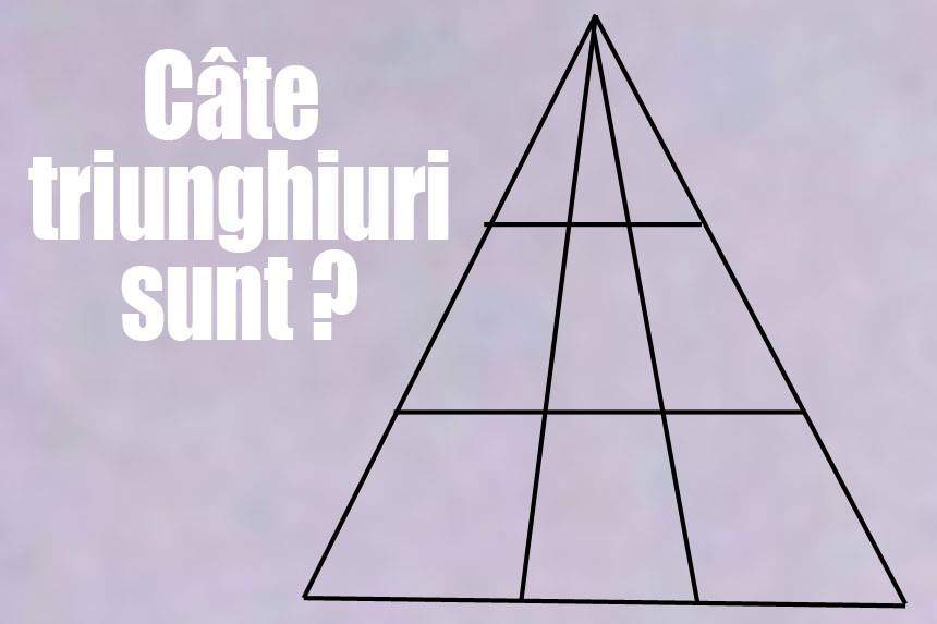 Testul momentului. Câte triunghiuri sunt în imagine? | Spynews.ro