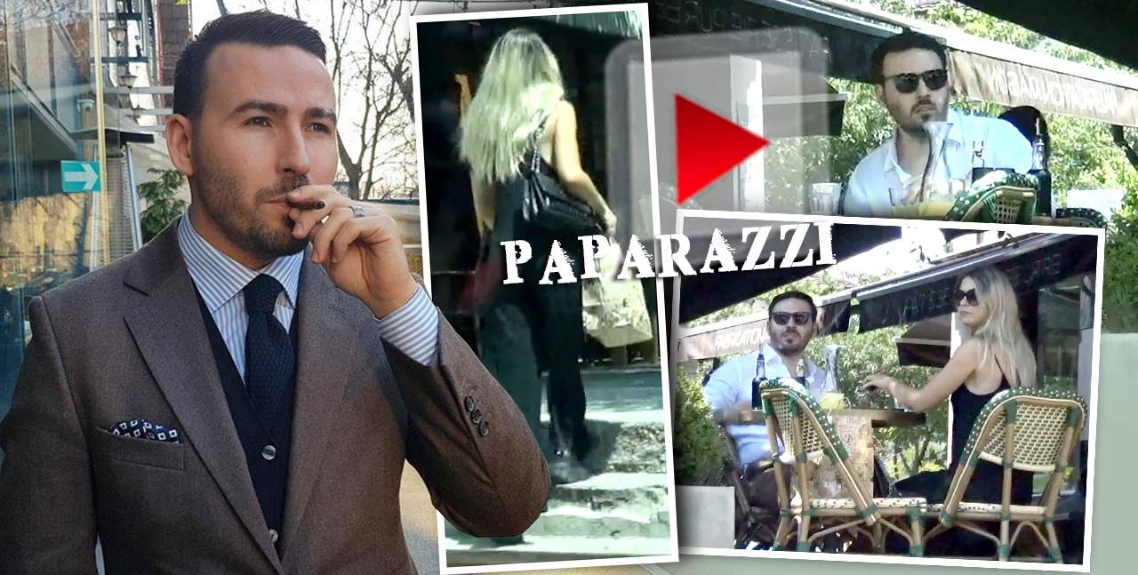 Adi Cristea, alături de o blondă, la terasă. Imagini paparazzi | Spynews.ro