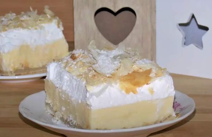 Rețetă prăjitura Cremsnit. Un desert simplu, ieftin și delicios ...