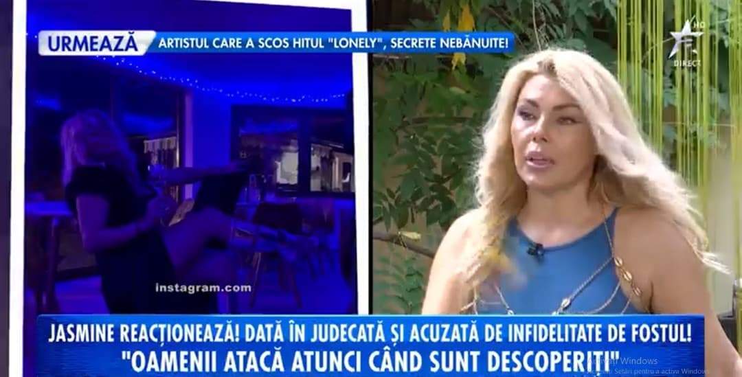 Jasmine, dată în judecată de fostul iubit. Cum a răspuns dansatoarea acuzațiilor: „Minciuni ...
