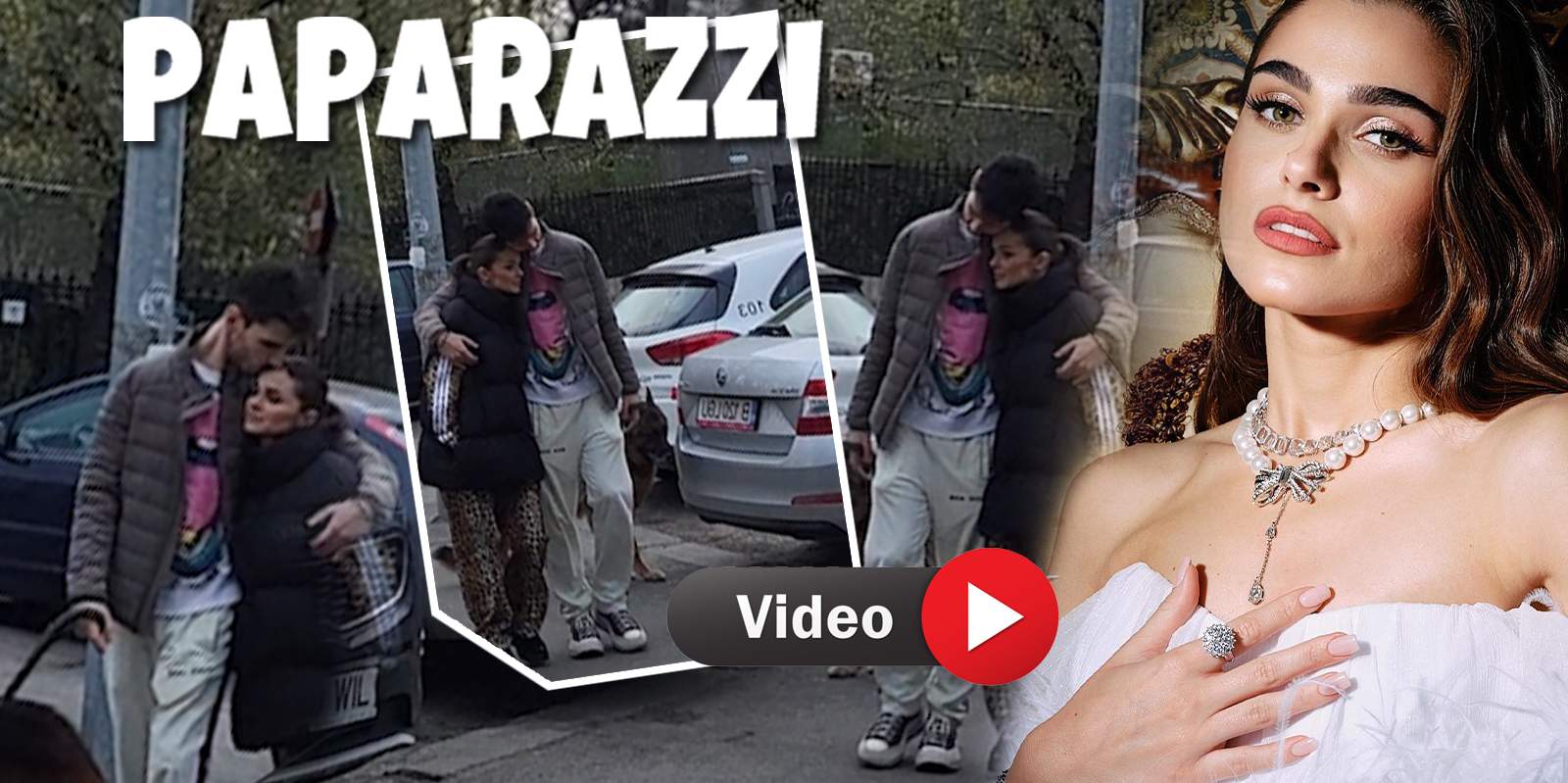 Imagini rare și tandre cu Theo Rose și Anghel Damian. Cât de grijuliu este actorul cu iubita lui ...