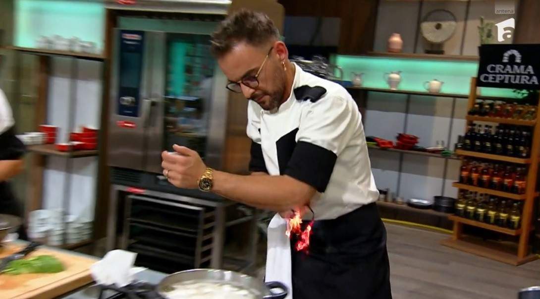 Hainele lui George Popescu au luat foc, la Chefi la cuțite, 24 mai 2023 ...