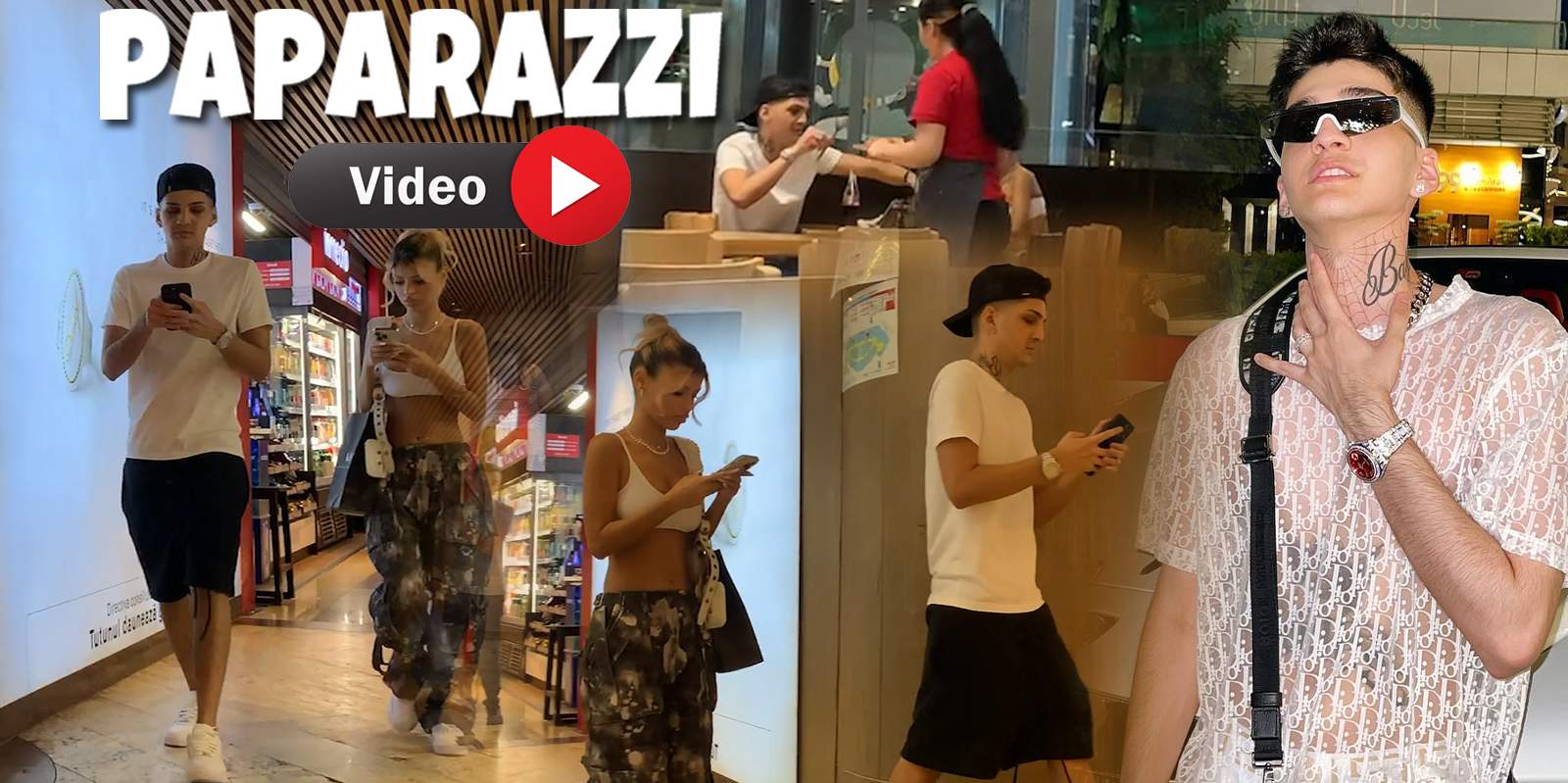 Abi şi iubita mănâncă cu talent! Filmări rare cu celebrul trapper şi ...