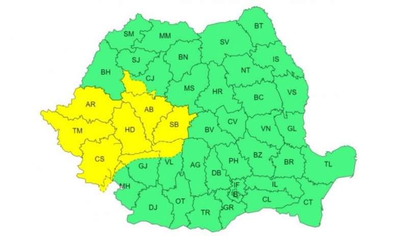 Alertă ANM! Cod galben de vijelii și caniculă în România! În ce zone va ...