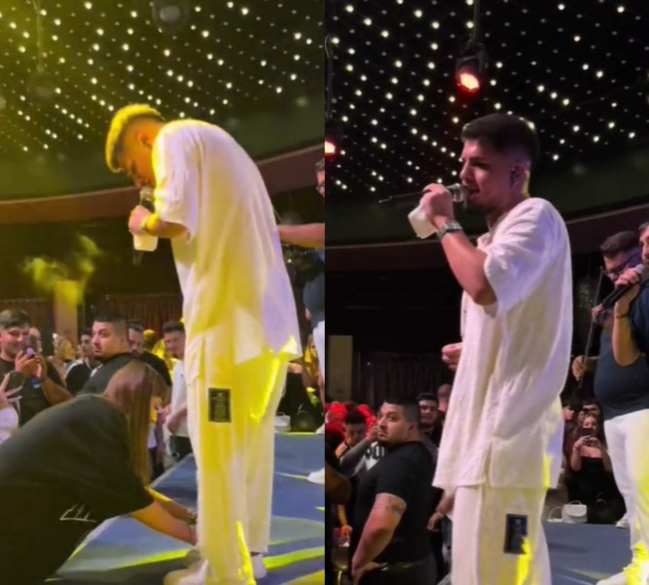 Gestul făcut de iubita lui Babasha, în timpul unui concert. Cum a ...